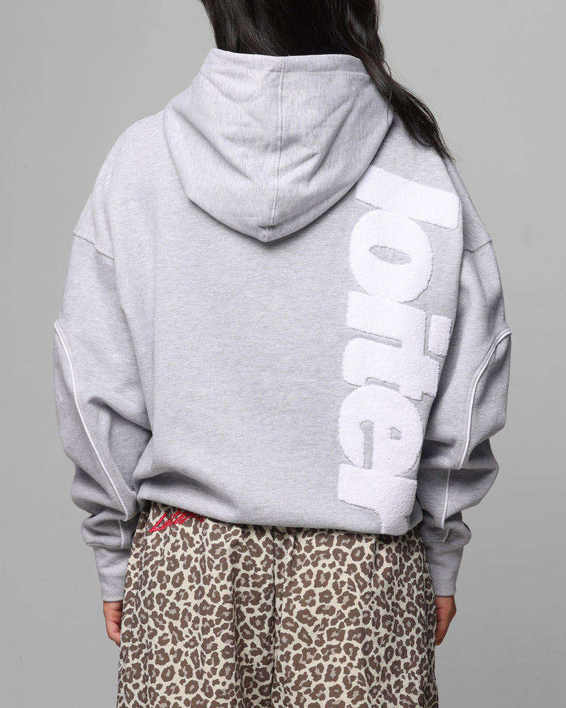 Loiter Pin Line Premium Hoodie Grey Marle | Culture Kings