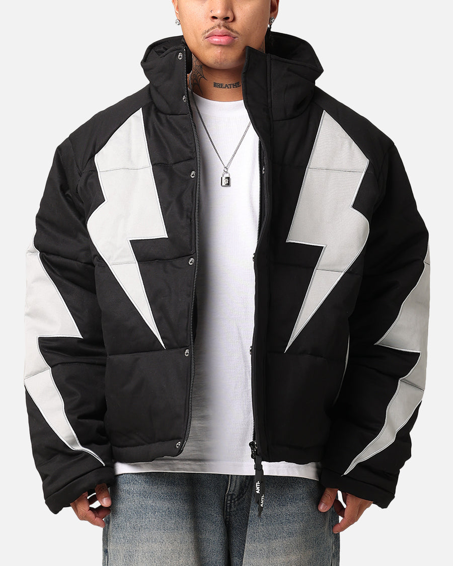 The Anti Order Life Is War Puffer Jacket Black/Grey | Culture Kings