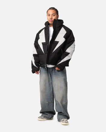 The Anti Order Life Is War Puffer Jacket Black/Grey | Culture Kings