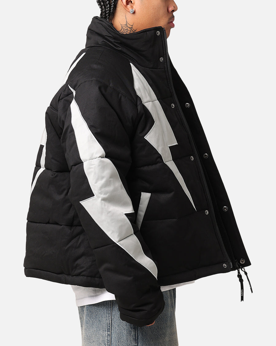 The Anti Order Life Is War Puffer Jacket Black/Grey | Culture Kings