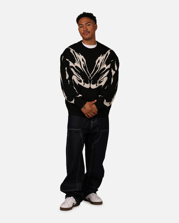 Loiter Cyber Knit Sweater Black | Culture Kings