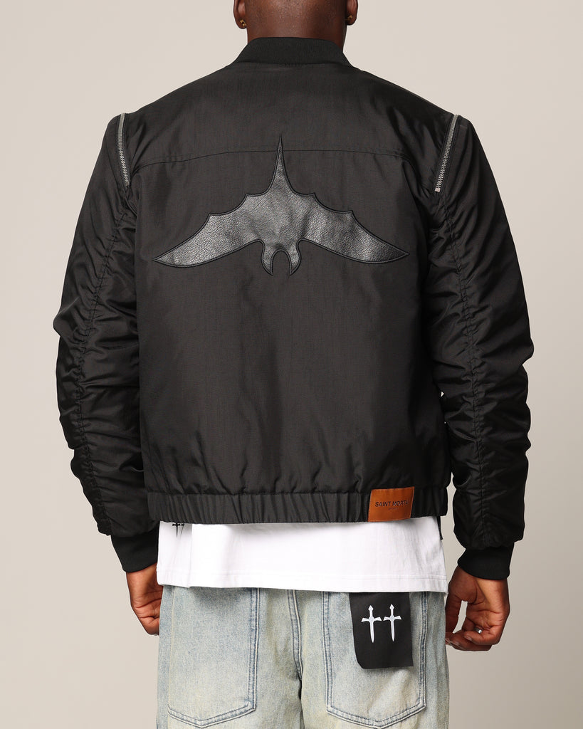 Saint Morta Hell Bat Bomber Jacket Black | Culture Kings