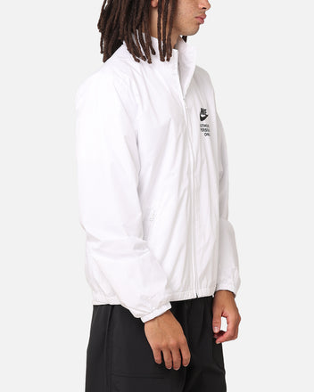 Nike Woven Full Zip Jacket White/White/Black | Culture Kings