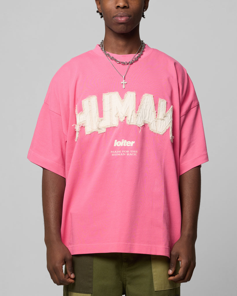 Loiter Human Box T-Shirt Pink | Culture Kings