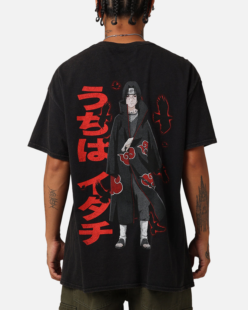 Goat Crew X Naruto Itachi Vintage T-Shirt Black Wash | Culture Kings