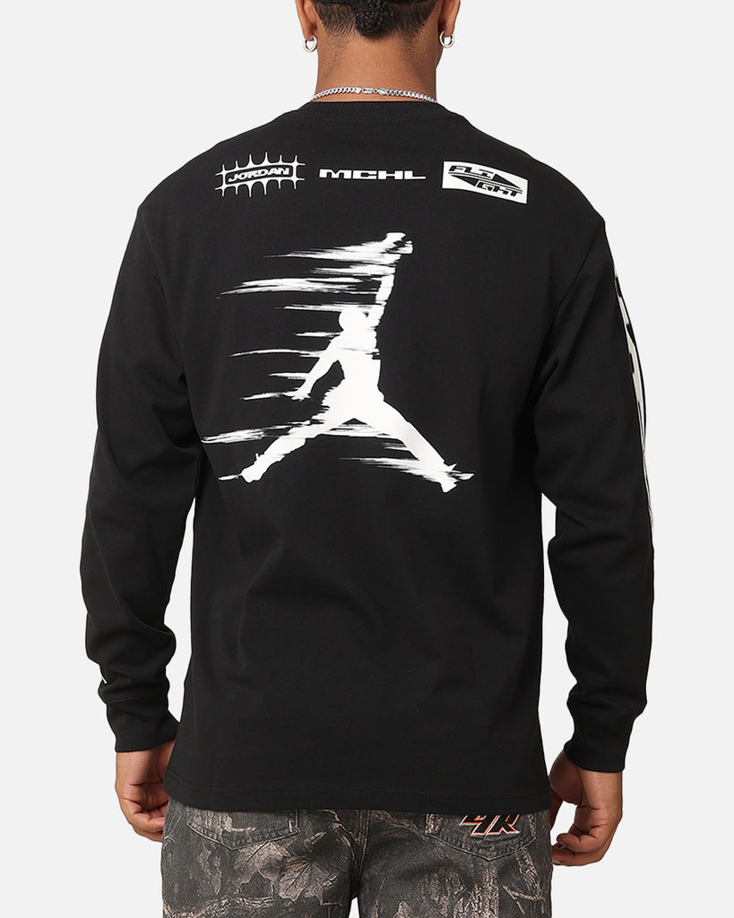 Jordan Jumpman MVP 85 Long Sleeve Crewneck T-Shirt Black/Sail | Culture ...