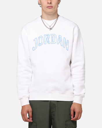 Jordan Essentials Holiday Fleece Crewneck White | Culture Kings