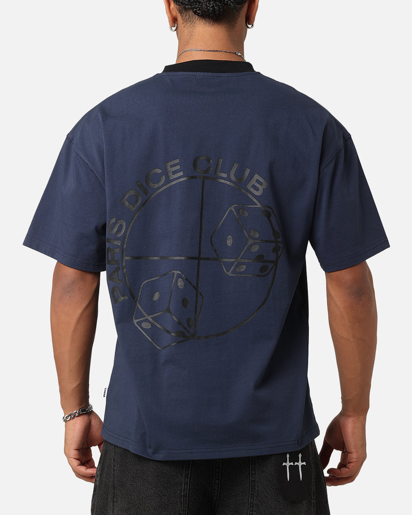 Carre Shootout Oversized Ringer T-Shirt Navy | Culture Kings