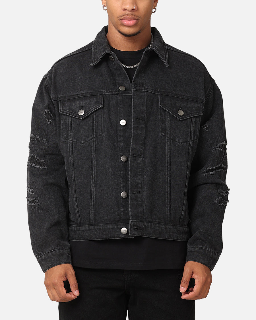 Saint Morta Rage Denim Jacket Black | Culture Kings