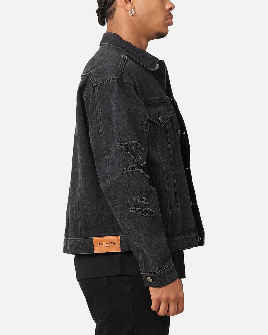 Saint Morta Rage Denim Jacket Black | Culture Kings