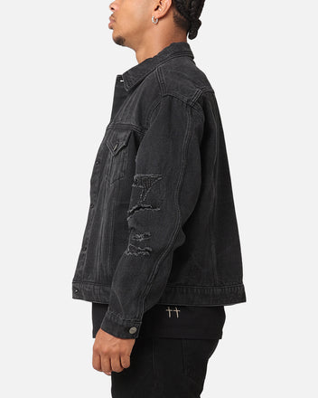 Saint Morta Rage Denim Jacket Black | Culture Kings