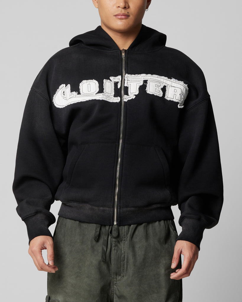 Loiter Peace To Make Zip Hoodie Black | Culture Kings