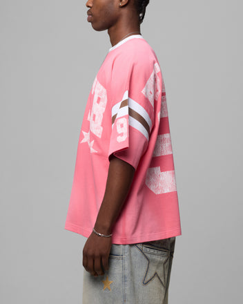 Loiter Star Jersey T-Shirt Pink | Culture Kings