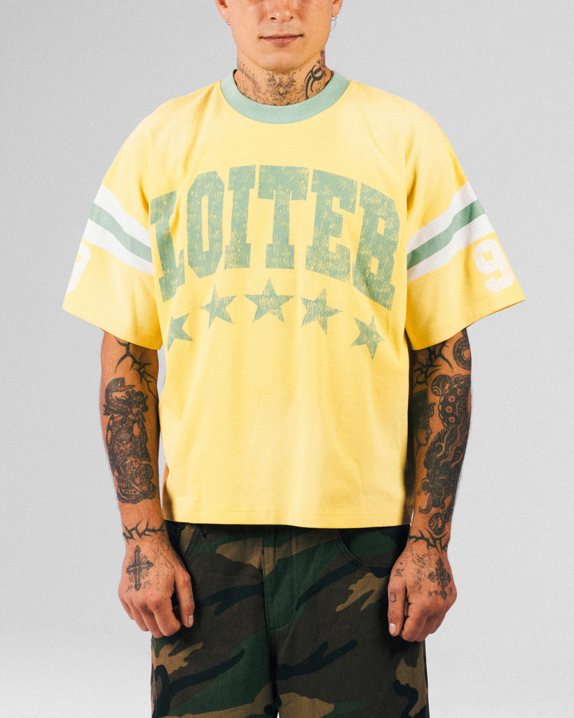Loiter Star Jersey T-Shirt Yellow | Culture Kings