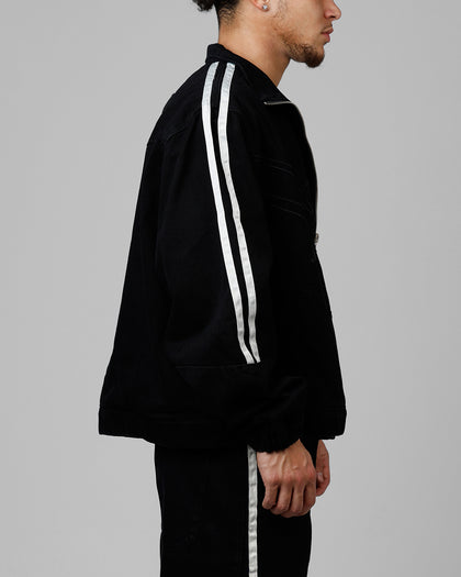 Loiter Track Star Denim Jacket Black | Culture Kings