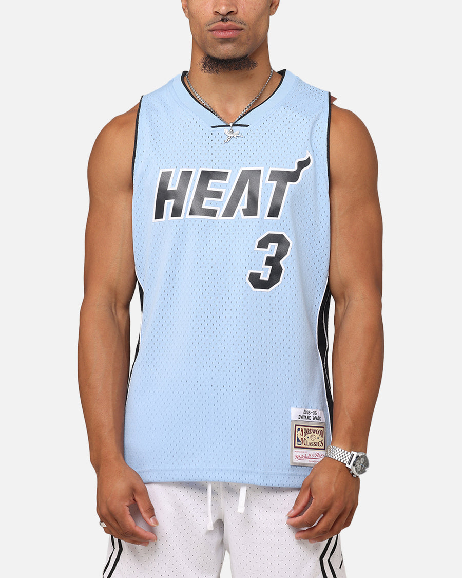 Mitchell & Ness Miami Heat Dwyane Wade 'Vapor Blue' Jersey Light Blue ...