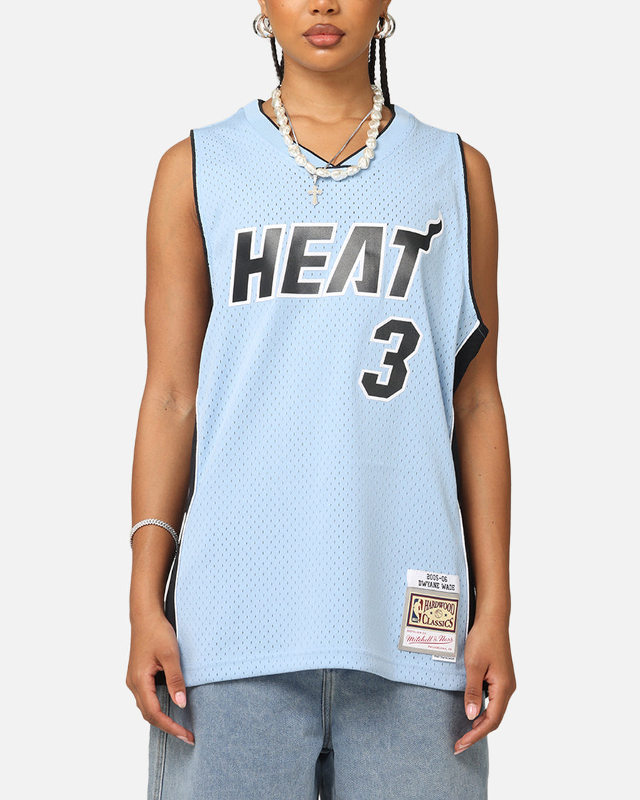 Mitchell & Ness Miami Heat Dwyane Wade 'Vapor Blue' Jersey Light Blue ...