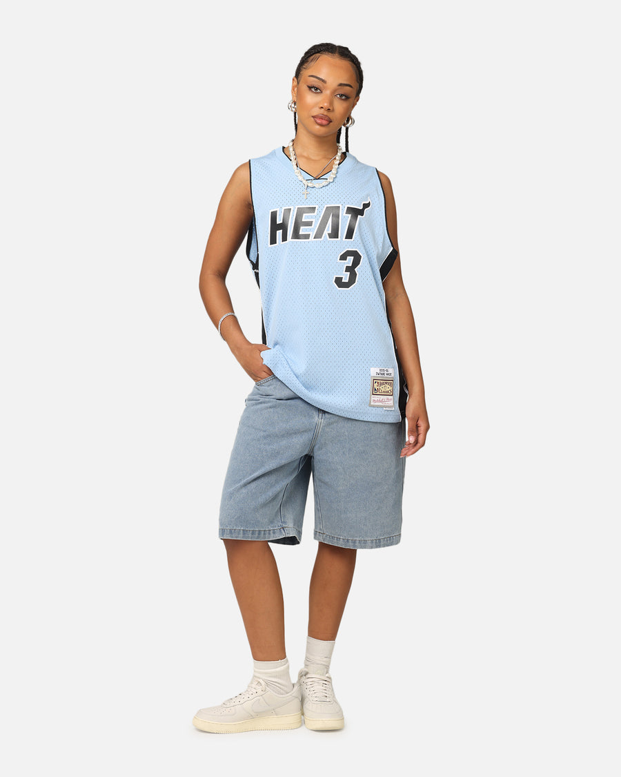 Mitchell & Ness Miami Heat Dwyane Wade 'Vapor Blue' Jersey Light Blue ...