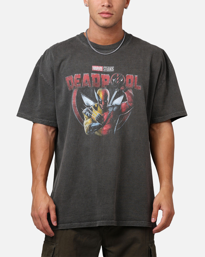 Goat Crew Marvel Deadpool Poster Heavyweight T-Shirt Black Wash ...