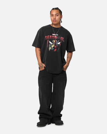 Goat Crew Marvel Deadpool Poster Heavy T-Shirt Vintage Black | Culture ...