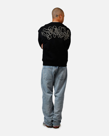 Fox Racing Hello Future Oversized Crewneck Black | Culture Kings