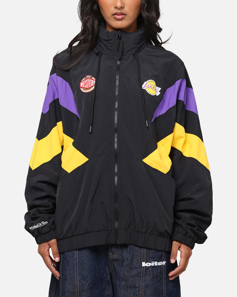 Mitchell & Ness Los Angeles Lakers Spray Jacket Black/Purple/Yellow ...