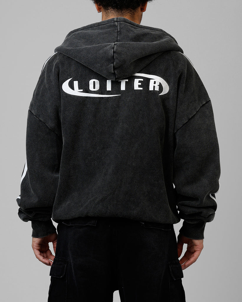 Loiter Night Vision Hoodie Washed Black | Culture Kings