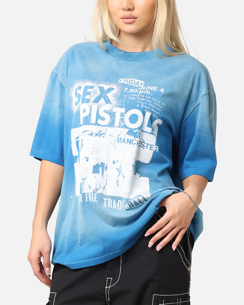 Sex Pistols Sun Fade T-Shirt Sun Washed Blue | Culture Kings