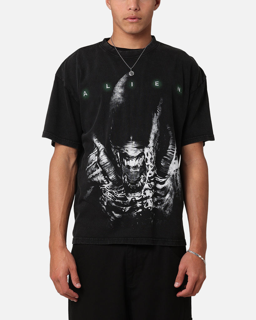Goat Crew Alien Horror Vintage T-Shirt Black Acidwash | Culture Kings