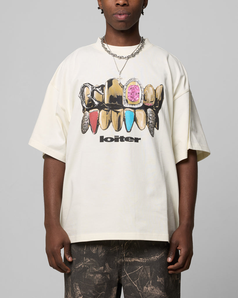 Loiter Grill Set T-Shirt Off White | Culture Kings