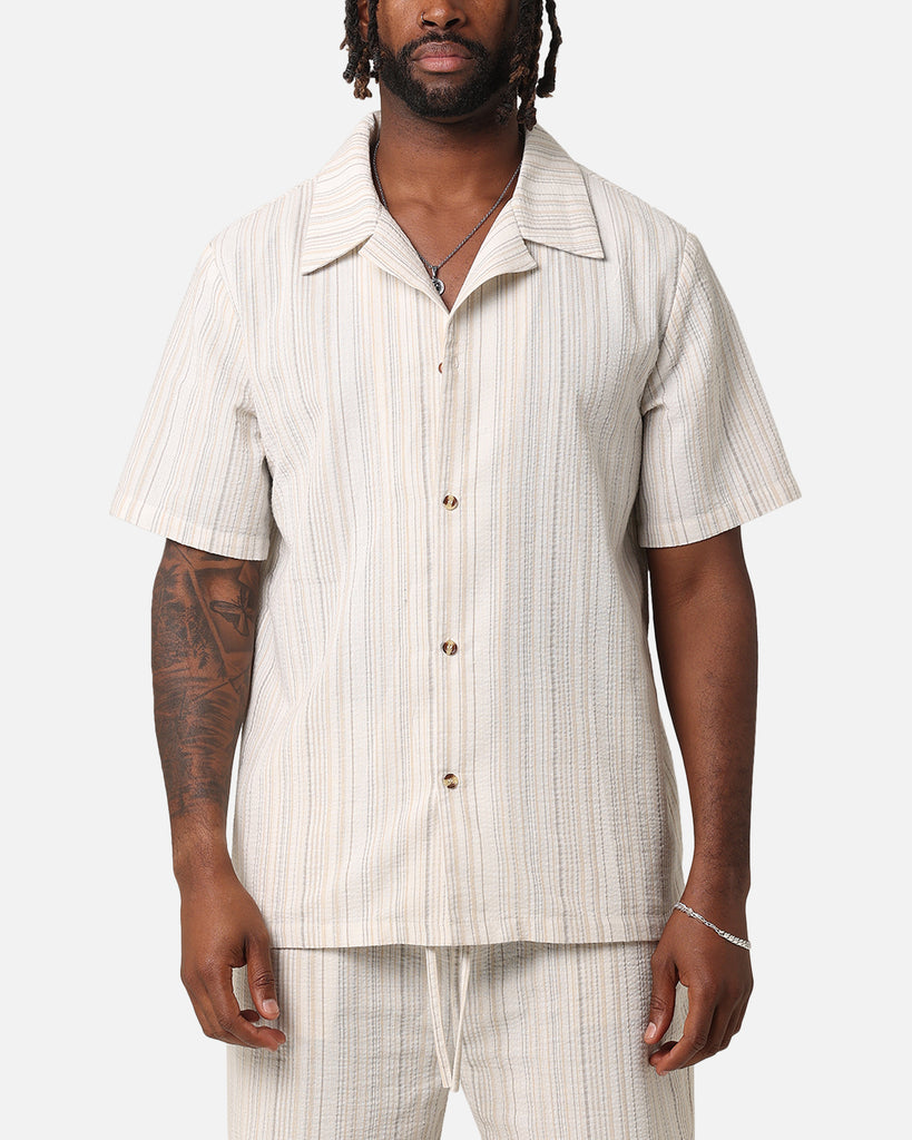XXIII Alejandro Button Up Shirt Cream/Tan | Culture Kings