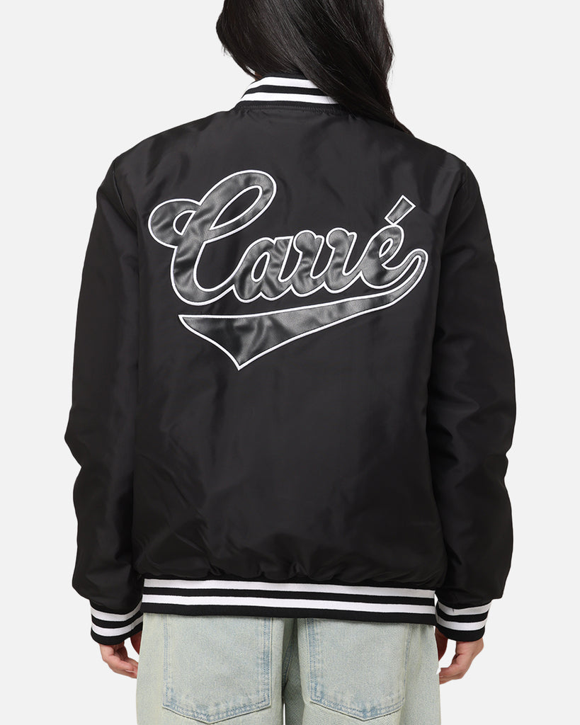 Carre Team Puffer Varsity Jacket Black/White | Culture Kings