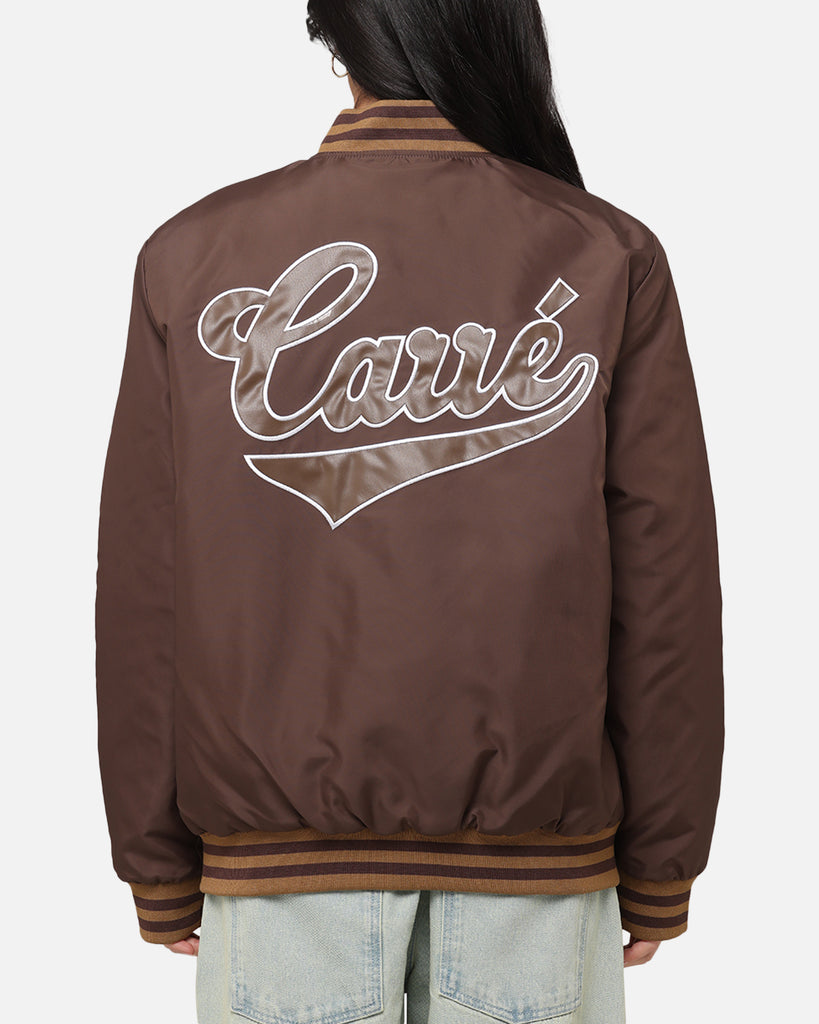 Carre Team Puffer Varsity Jacket Brown | Culture Kings
