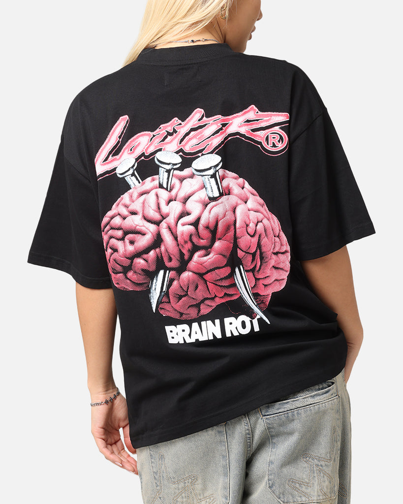 Loiter Brain Rot Vintage T-Shirt Black | Culture Kings