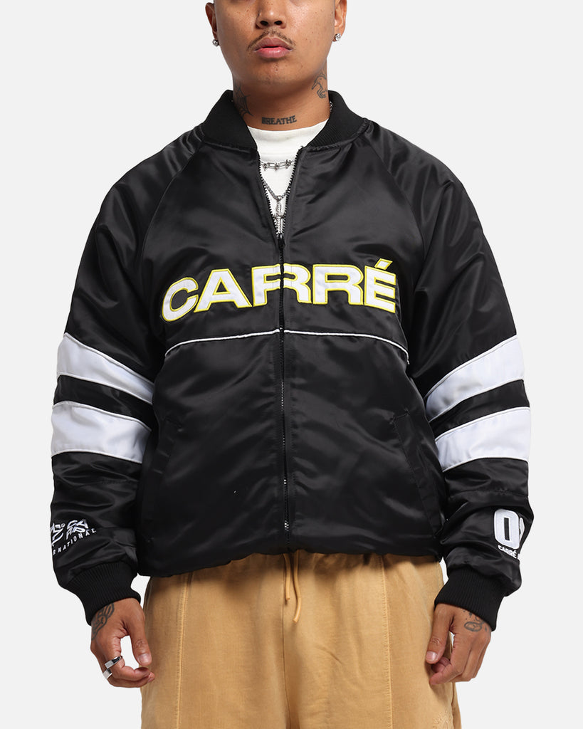 Carre Rally Panelled Bomber Jacket Black | Culture Kings