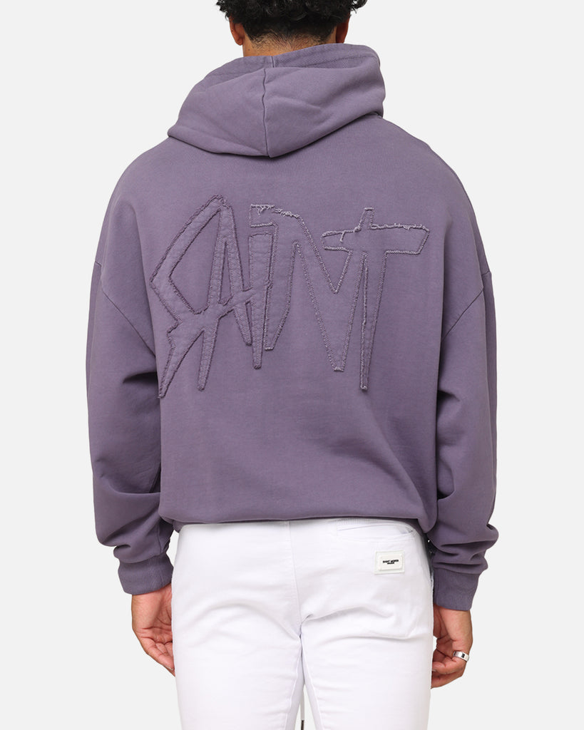 Saint Morta Pericles Applique Hoodie Purple | Culture Kings