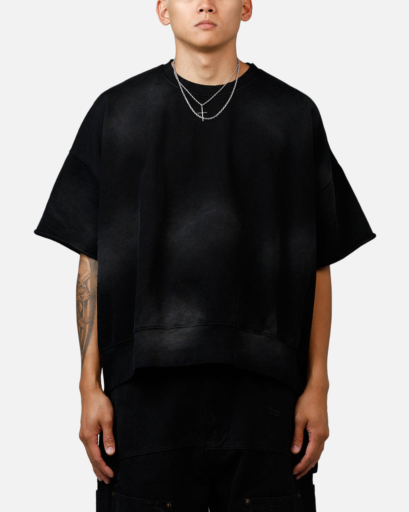 MNML Oversized Crewneck T-Shirt Washed Black | Culture Kings