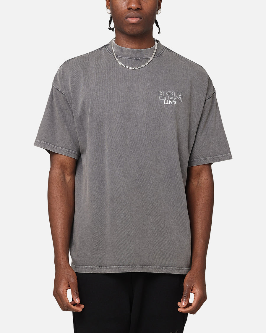 The Anti Order Agma Mock Neck T-Shirt Washed Charcoal | Culture Kings