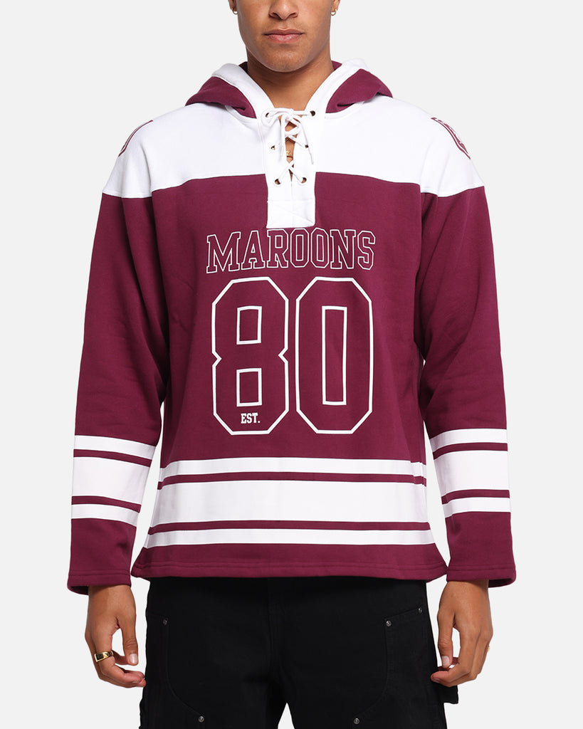 Queensland Rugby League Queensland Maroons Panel Hoodie Maroon ...