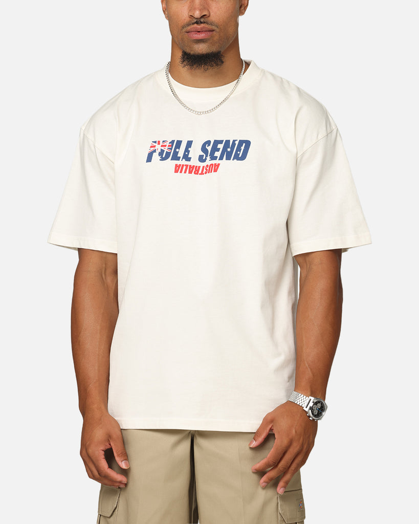 Full Send Aussie Send T-Shirt Off White | Culture Kings
