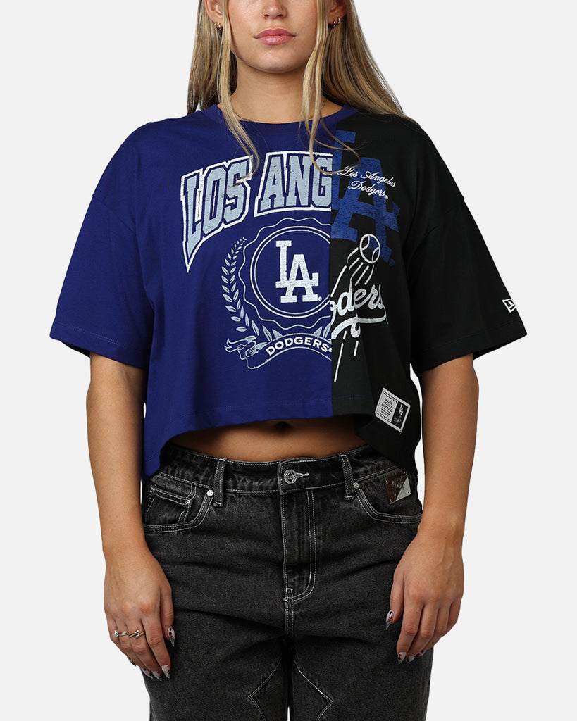 New Era Women's Los Angeles Dodgers Team Split T-Shirt Blue/Black ...