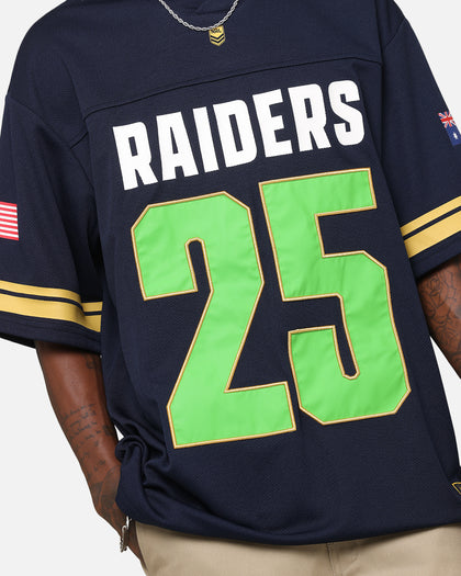 Bleacher Athletic Canberra Raiders NRL 2025 Las Vegas Round Grid Iron ...