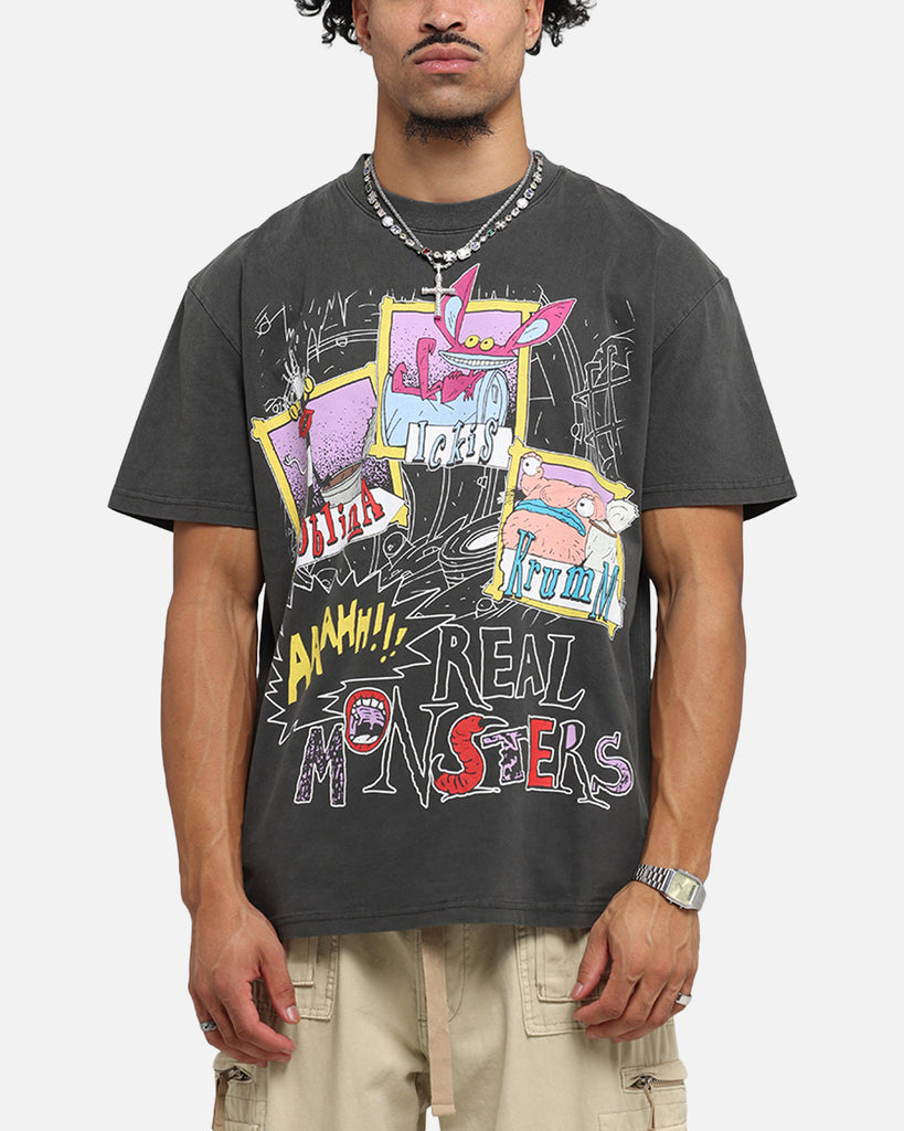 American Thrift x Aaahh!!! Real Monsters Monsters Heavy T-Shirt Black ...
