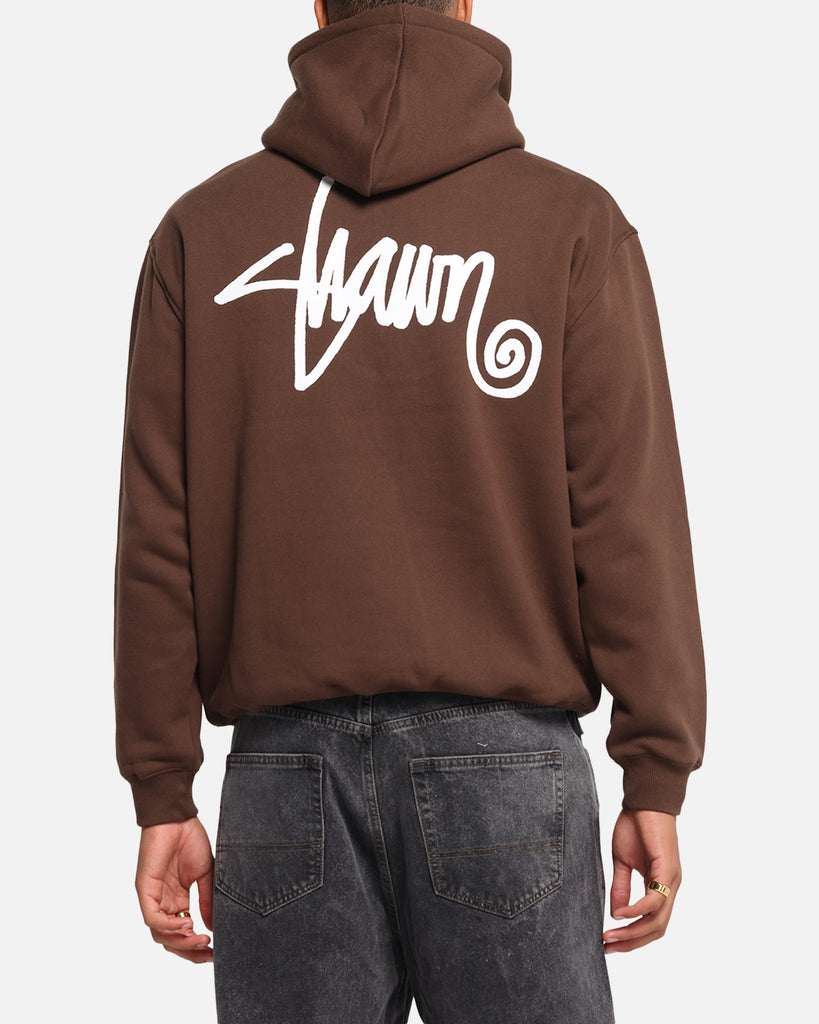S Double Shawn Script Hoodie Chocolate | Culture Kings