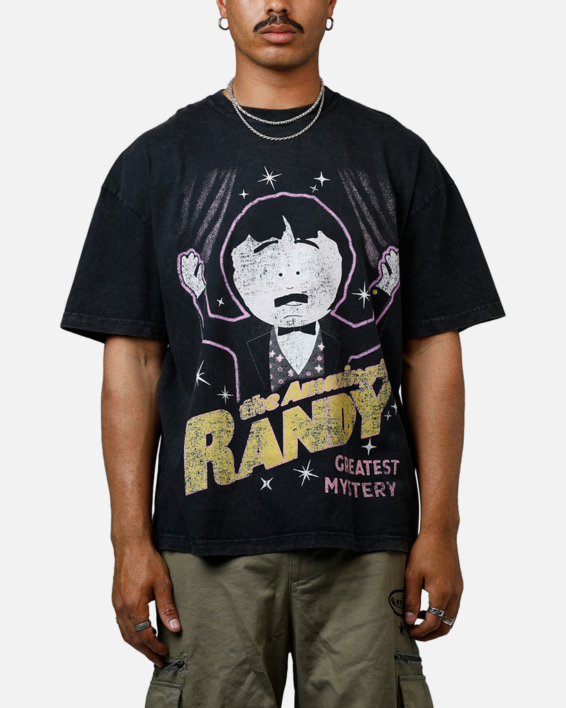 73 Studio The Amazing Randy Heavyweight T-Shirt Black Acidwash ...