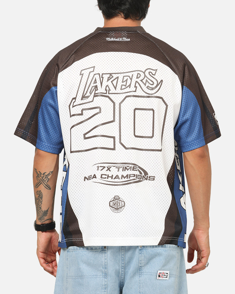 Mitchell & Ness Los Angeles Lakers Warehouse Rave Jersey White/Brown ...