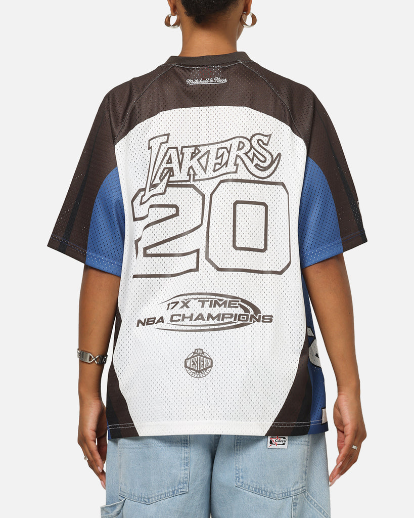 Mitchell & Ness Los Angeles Lakers Warehouse Rave Jersey White/Brown ...