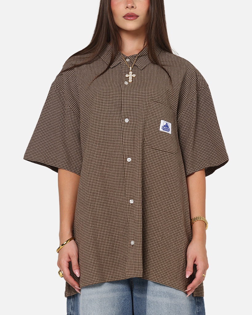 X-Large Liam Button Up Shirt Brown | Culture Kings
