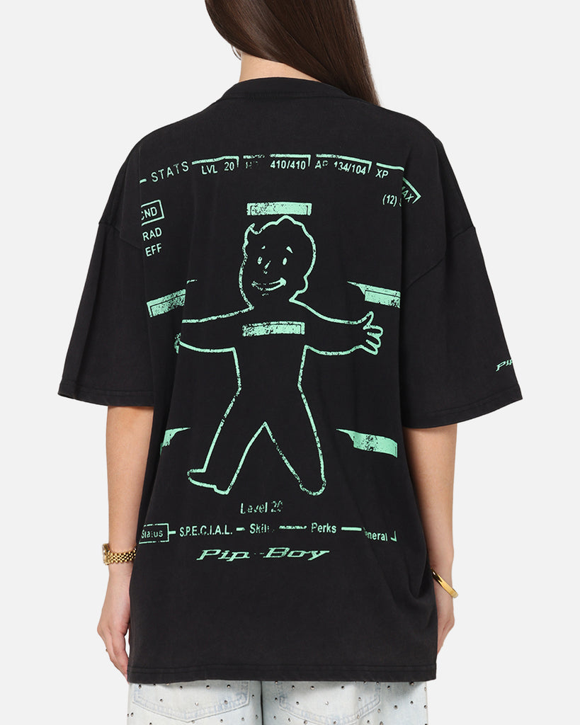 73Studio X Fallout: New Vegas Pipboy T-Shirt Black Acidwash | Culture Kings