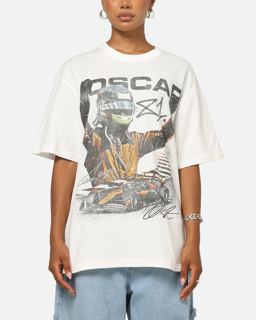 Mitchell & Ness X Mclaren Piastri Victory T-Shirt Vintage White ...